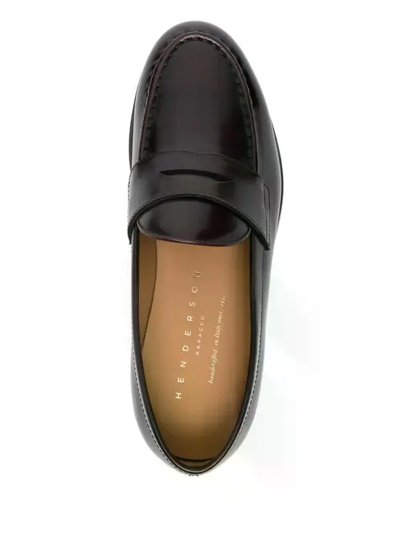 HENDERSON BARACCO Leather Penny Loafers