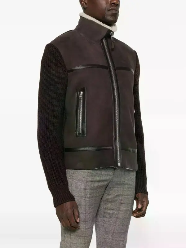 Mackage Leather Zip-up Jacket