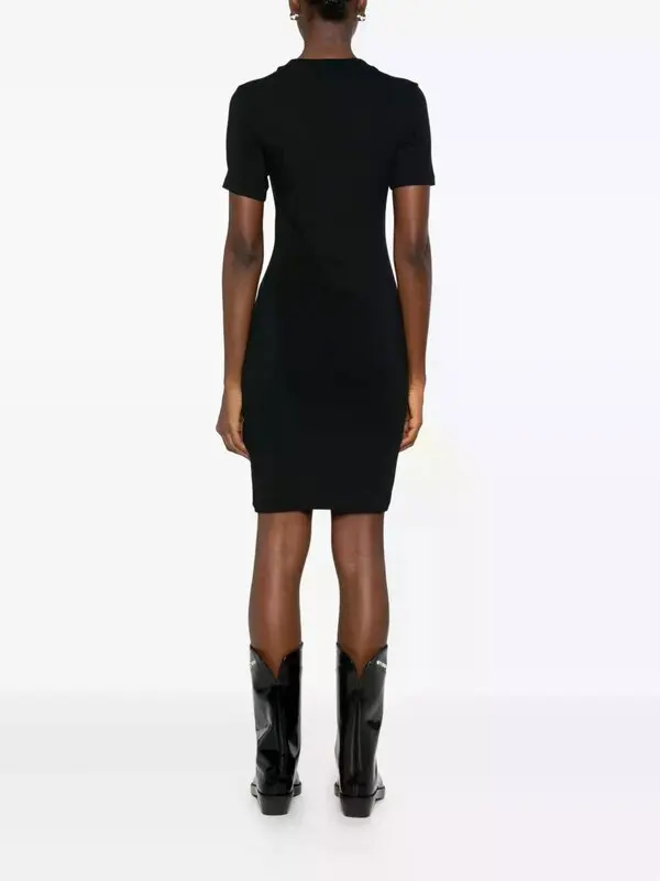 Versace Logo-print Dress - Black