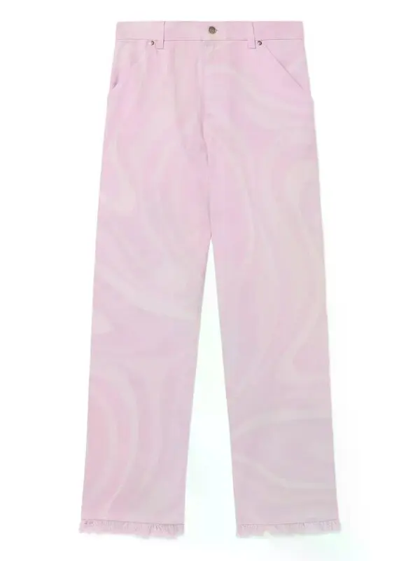 Emilio Pucci Marmo-print Trousers