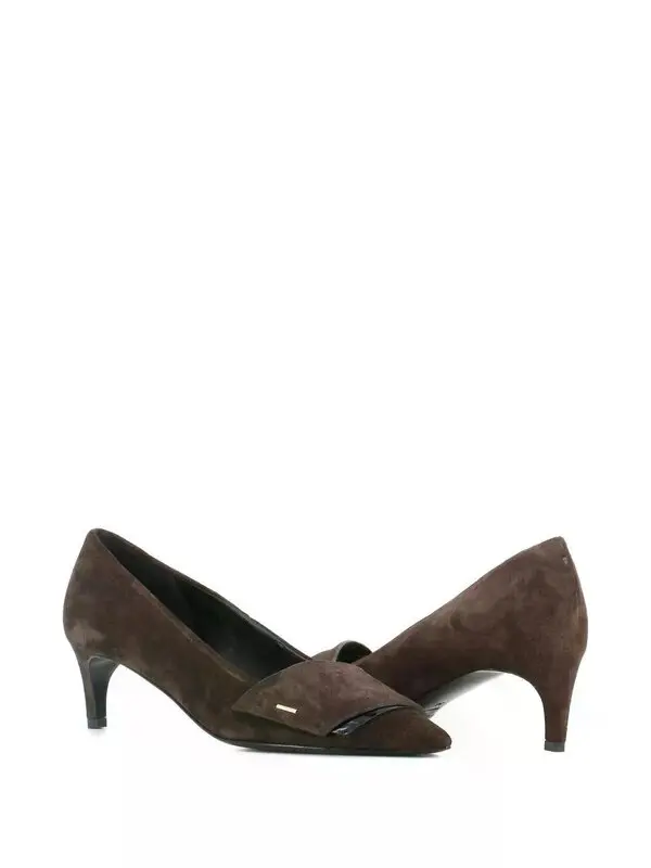 DEL CARLO 55mm Pointed Toe Suede Pumps