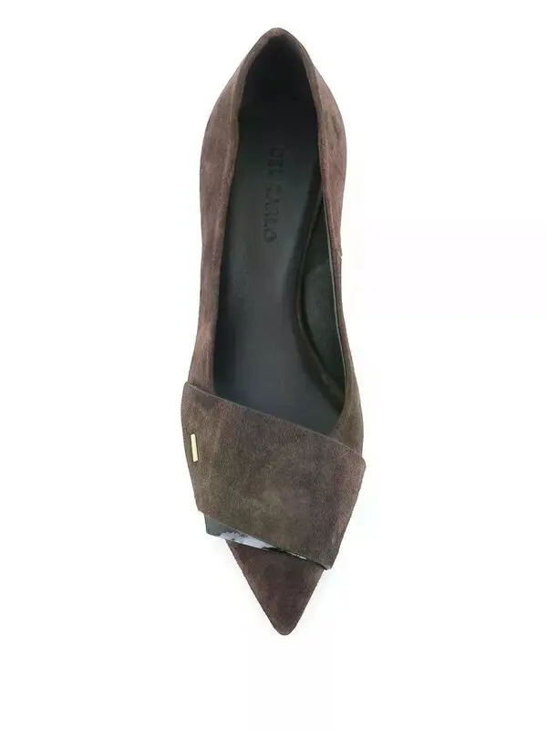 DEL CARLO 55mm Pointed Toe Suede Pumps