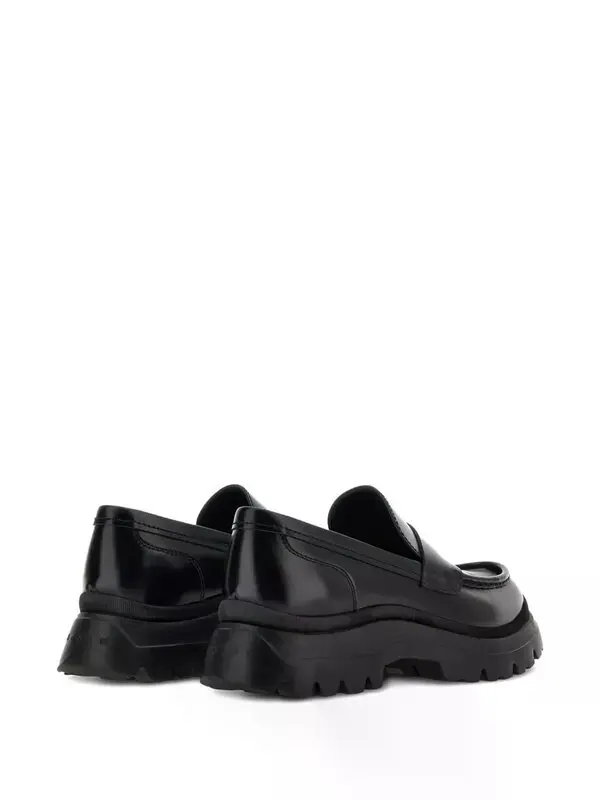 Hogan Round-toe Loafers - Black
