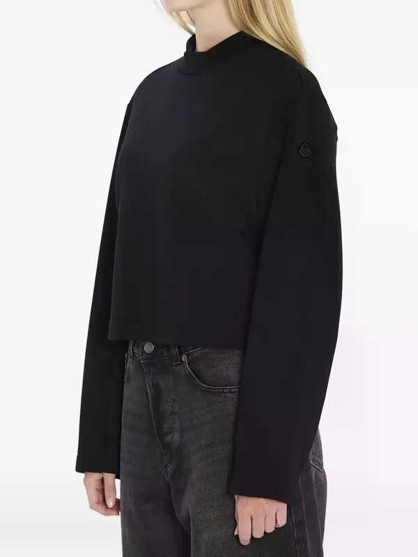 MONCLER X EE72 BY EDWARD ENNINFUL Logo-patch Long-sleeve Sweatshirt