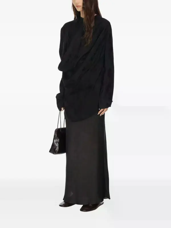 UMA WANG Draped Asymmetric Blouse