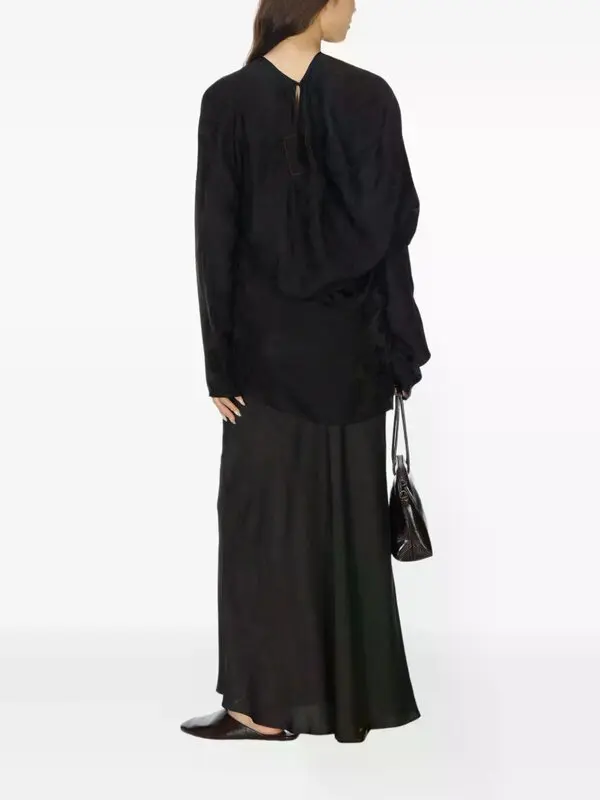 UMA WANG Draped Asymmetric Blouse