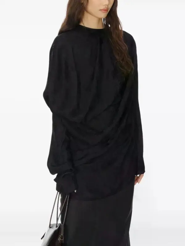 UMA WANG Draped Asymmetric Blouse