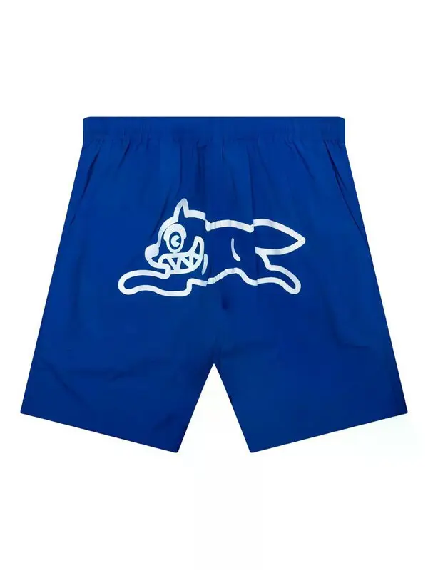 ICECREAM Running Dog Printed Shorts - Blue