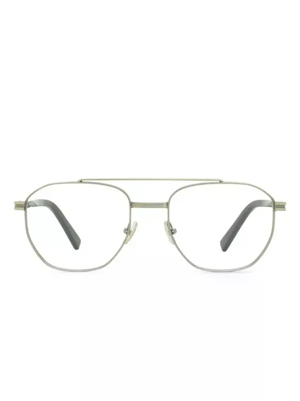 Zegna Pilot-frame Glasses - Grey