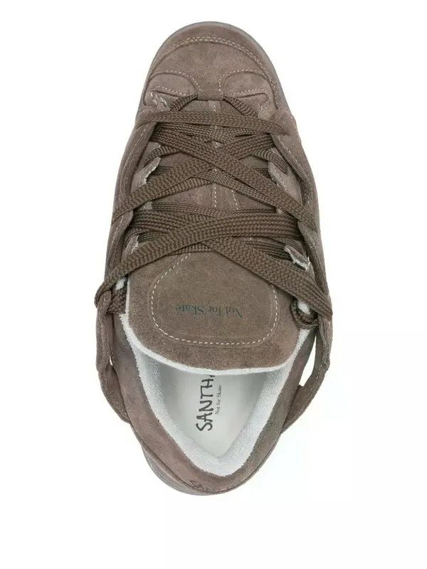 SANTHA Lace-up Fastening Sneakers - Brown