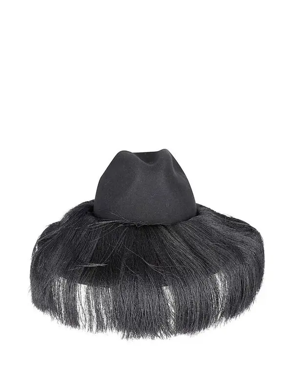 Comme Des Garçons Fringed Wool Hat
