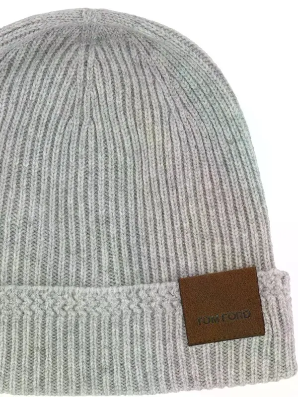 TOM FORD Ribbed Patch Beanie