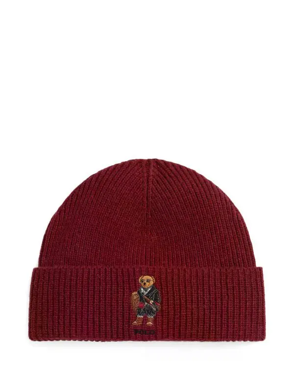 Ralph Lauren Ribbed-knit Beanie Hat - Red