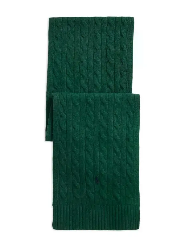 Polo Ralph Lauren Cable-knit Scarf - Green