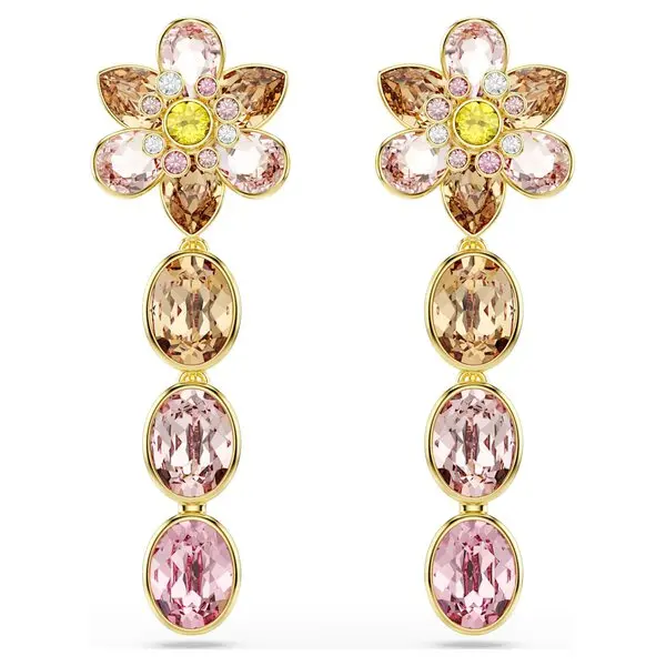 SWAROVSKI Idyllia Drop Earrings With Crystal Pearls And Dancing Stones - Multicolored