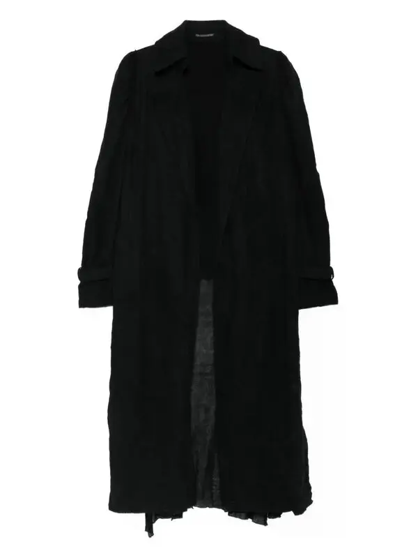 Yohji Yamamoto Wool Single-breasted Coat