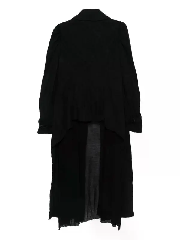 Yohji Yamamoto Wool Single-breasted Coat