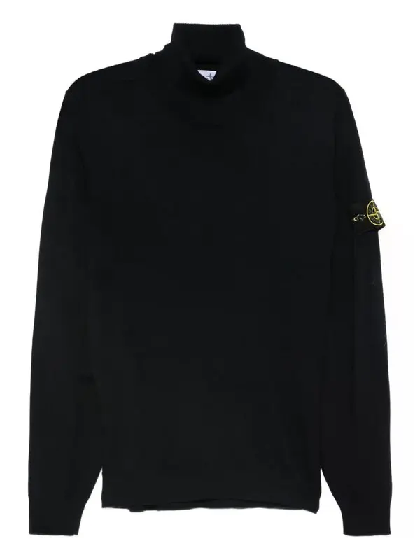 Stone Island Logo-patch Turtleneck Sweater