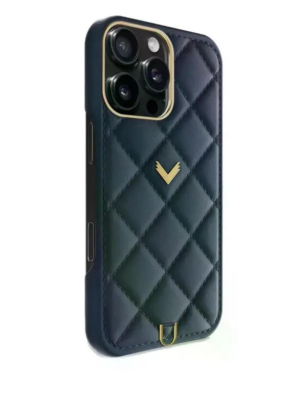 VELANTE Quilted Leather Iphone Case