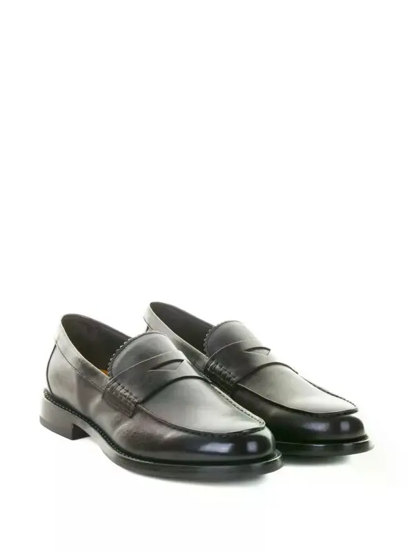 DOUCAL'S Penny Leather Loafers