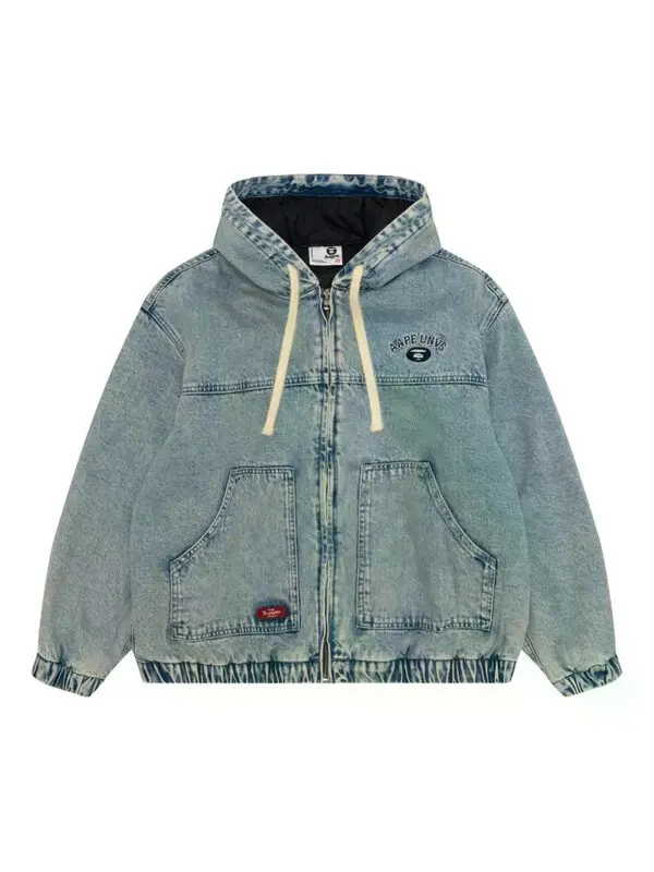 A BATHING APE Hooded Denim Jacket