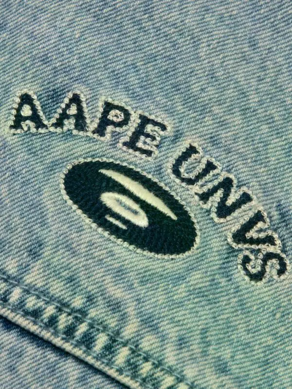 A BATHING APE Hooded Denim Jacket