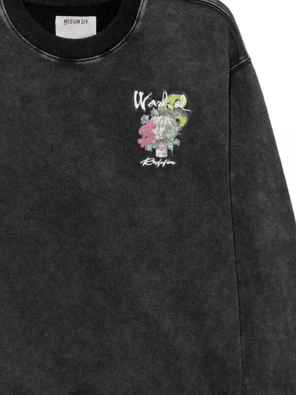 MUSIUM DIV. Graphic-print Sweatshirt - Black