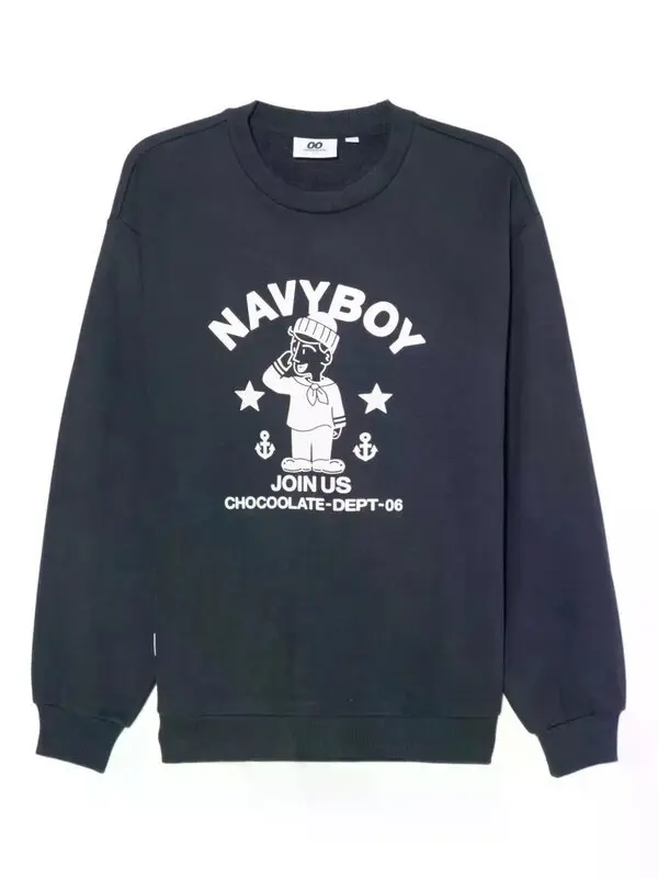 CHOCOOLATE Logo-printed Sweatshirt - Blue
