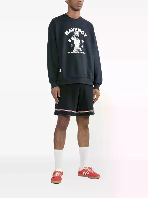 CHOCOOLATE Logo-printed Sweatshirt - Blue