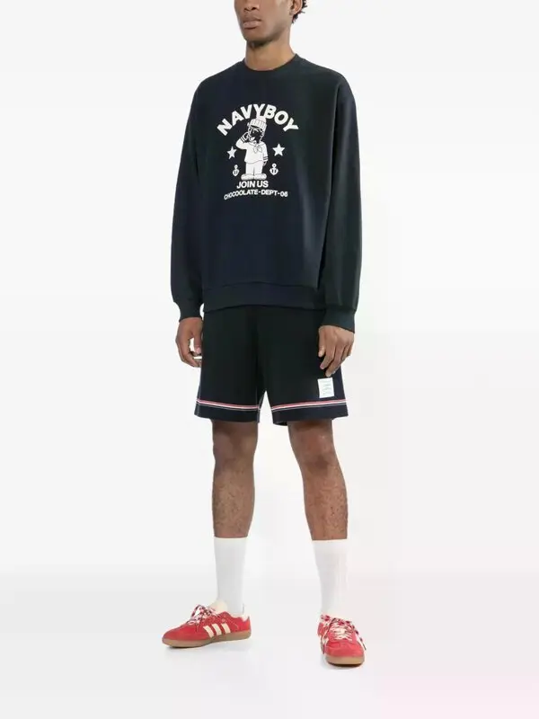 CHOCOOLATE Logo-printed Sweatshirt - Blue