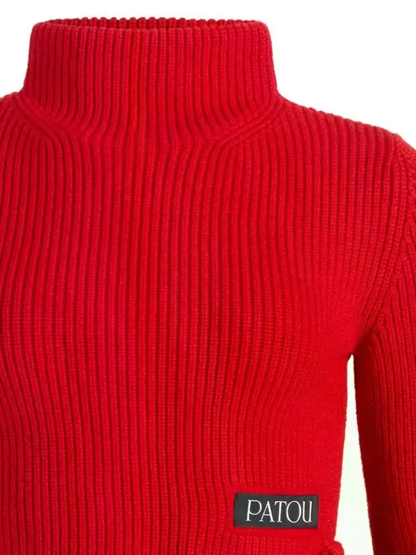 PATOU Ribbed Mock-neck Top