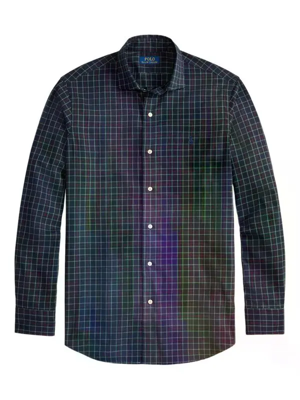 Polo Ralph Lauren Twill Checked Long-sleeve Shirt - Blue