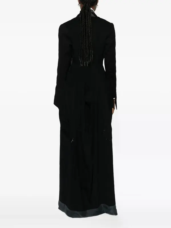 MARC LE BIHAN Satin-lapel Single-breasted Coat