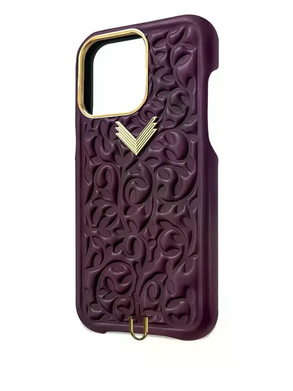 VELANTE Flower-embossed Iphone 16 Pro Case