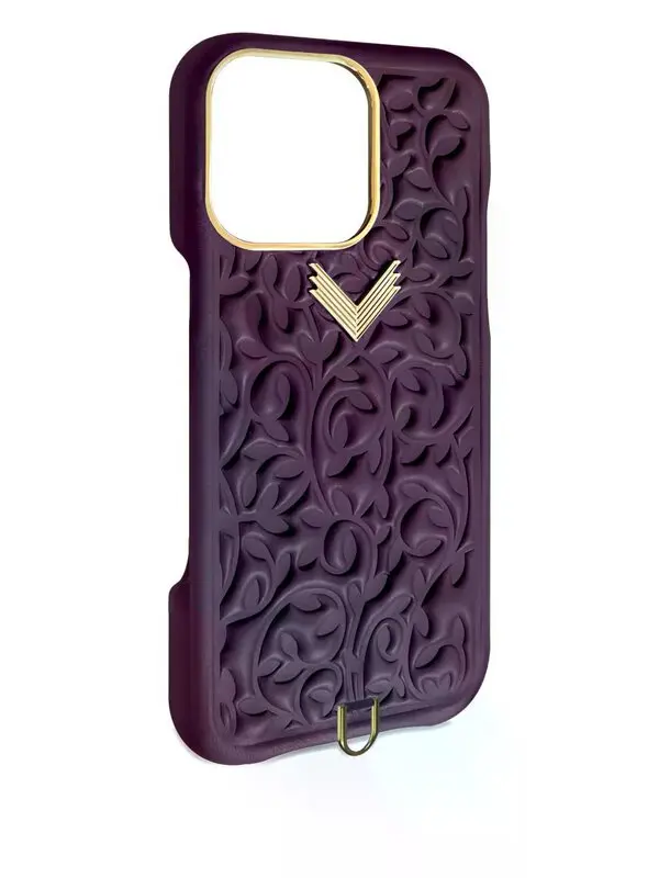VELANTE Flower-embossed Iphone 16 Pro Case
