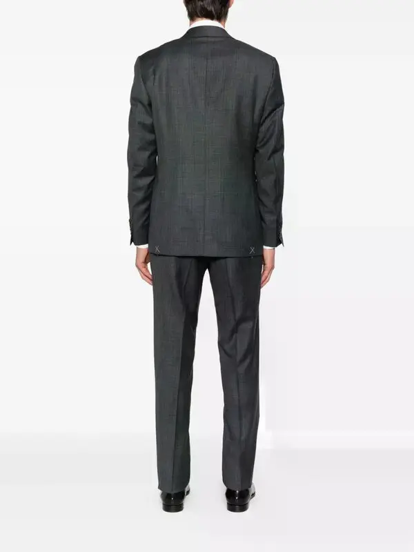 Canali Checked Wool Suit