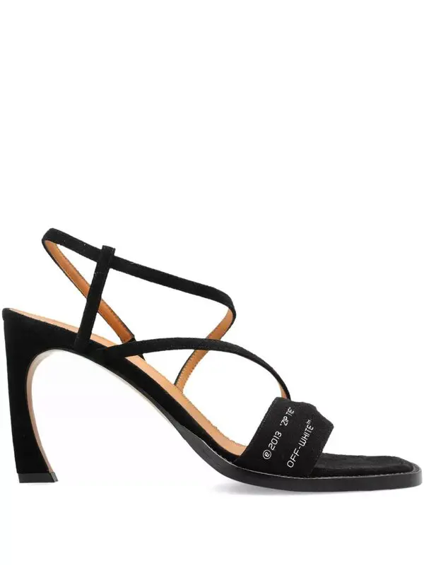 Off-White Strappy Heel Sandals