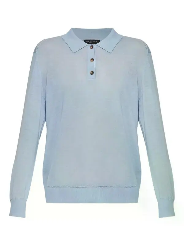 Rag & Bone Buttoned Polo Top