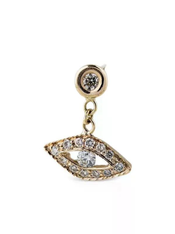 Jacquie Aiche 14k Yellow Diamond Eye Earring - Gold