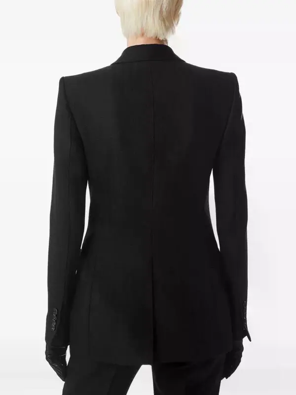 TOM FORD Double-breasted Wool Blazer - Black