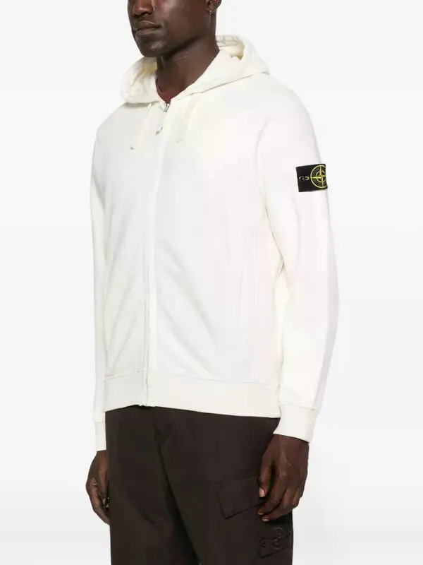 Stone Island Logo-patch Zip-up Hoodie