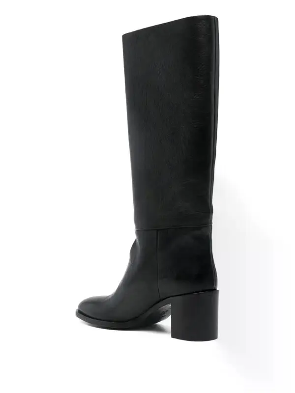P.a.r.o.s.h Knee-high Block-heel Boots - Black