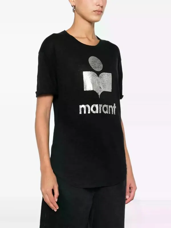 MARANT ETOILE Logo-print T-shirt - Black