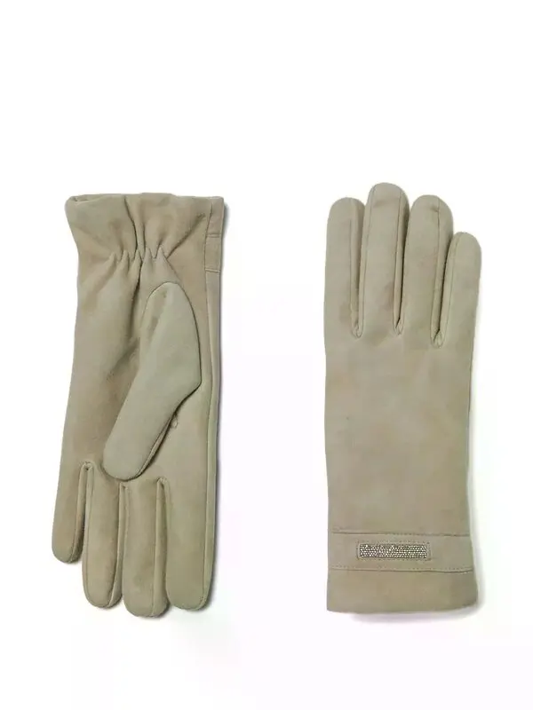 Peserico Suede Gloves - Green