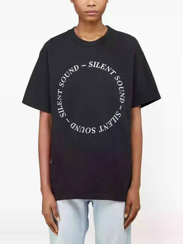 SILENT SOUND Circular-logo T-shirt