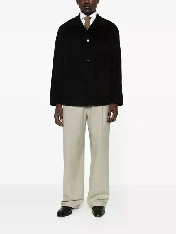 LARDINI Single-breasted Coat - Black