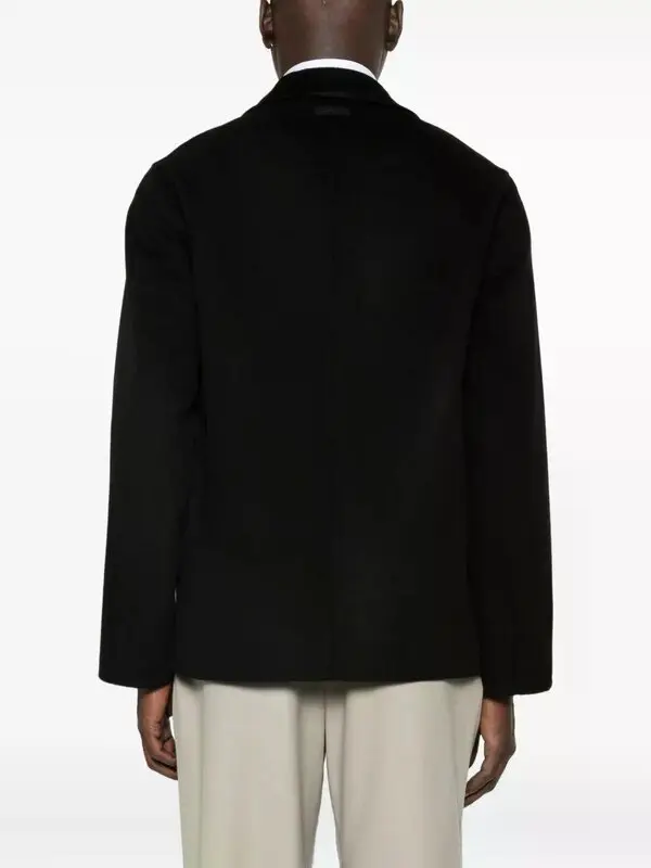 LARDINI Single-breasted Coat - Black