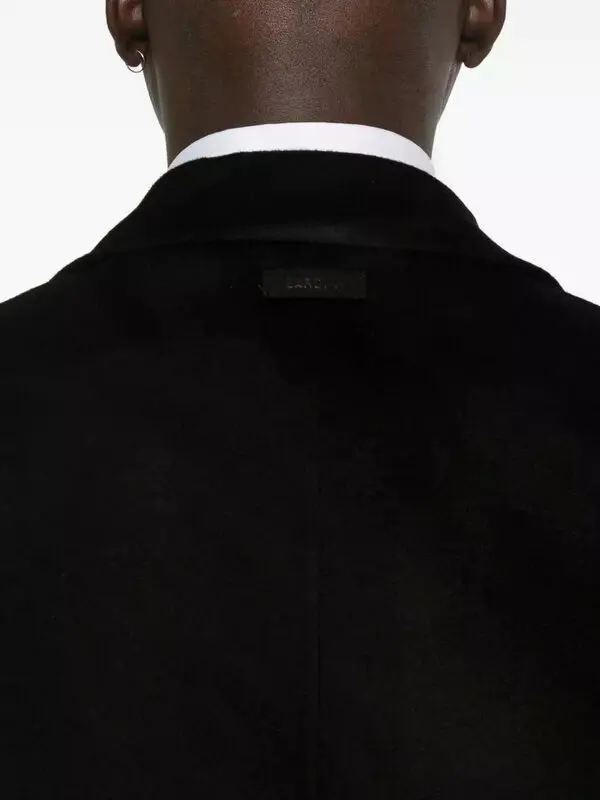 LARDINI Single-breasted Coat - Black