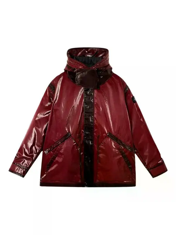 Stone Island Prismatic-effect Hooded Coat
