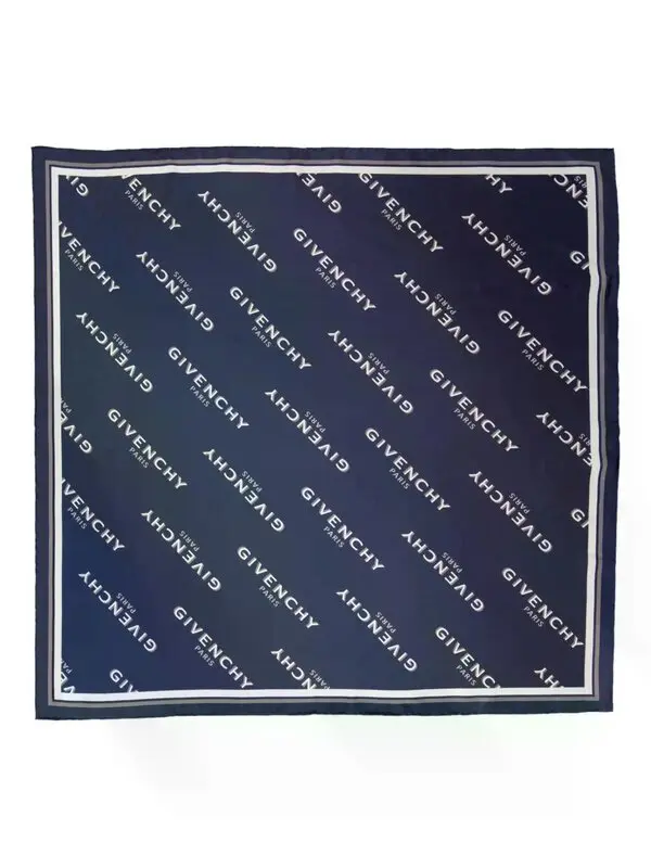 Givenchy Logo Scarf - Blue